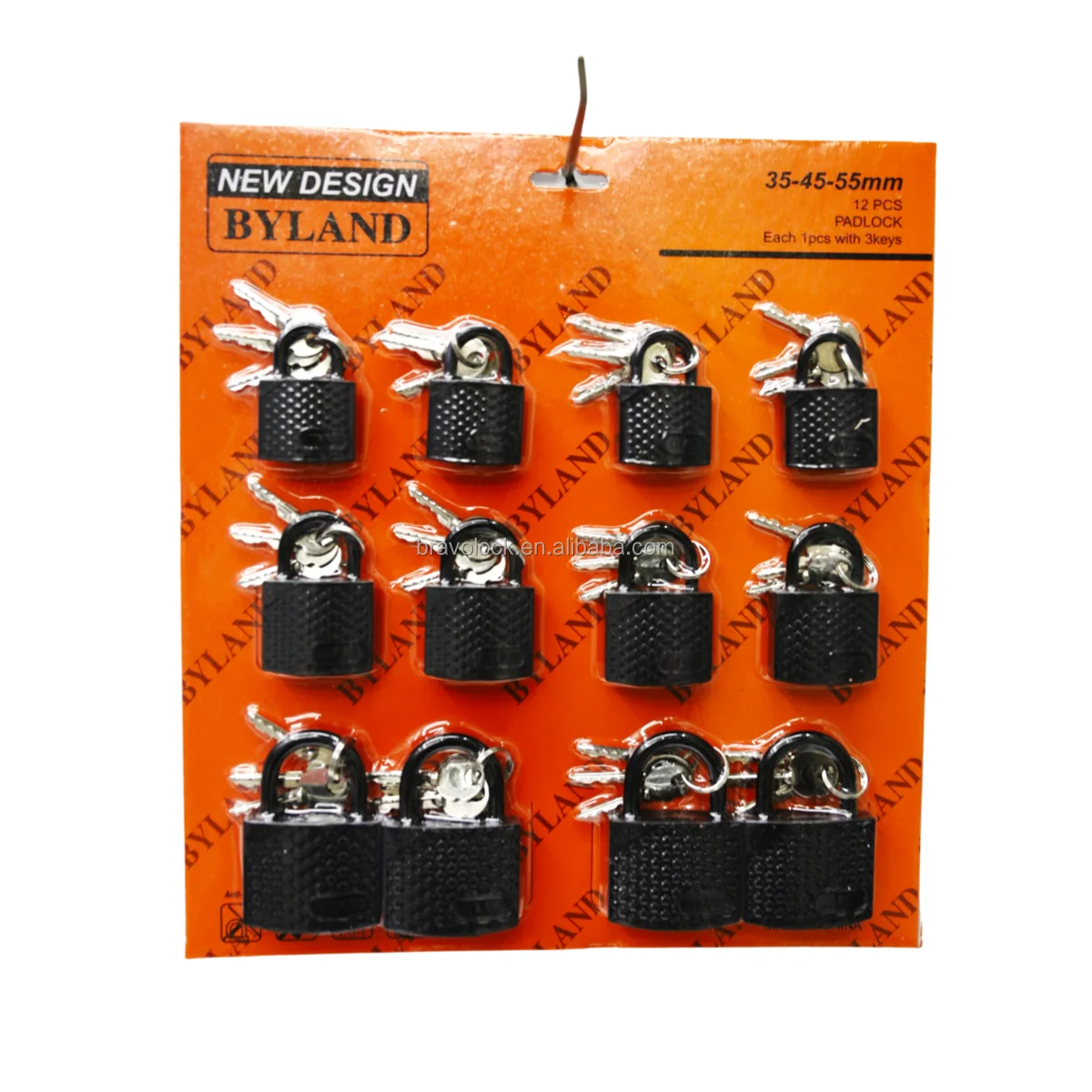 Byland 12 Pcs Padlock Set - Durable & Versatile Solutions