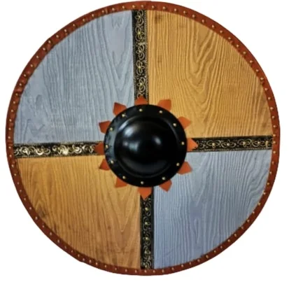 Medieval Viking Round Wooden Shield Viking Warrior Replica Shield Larp ...