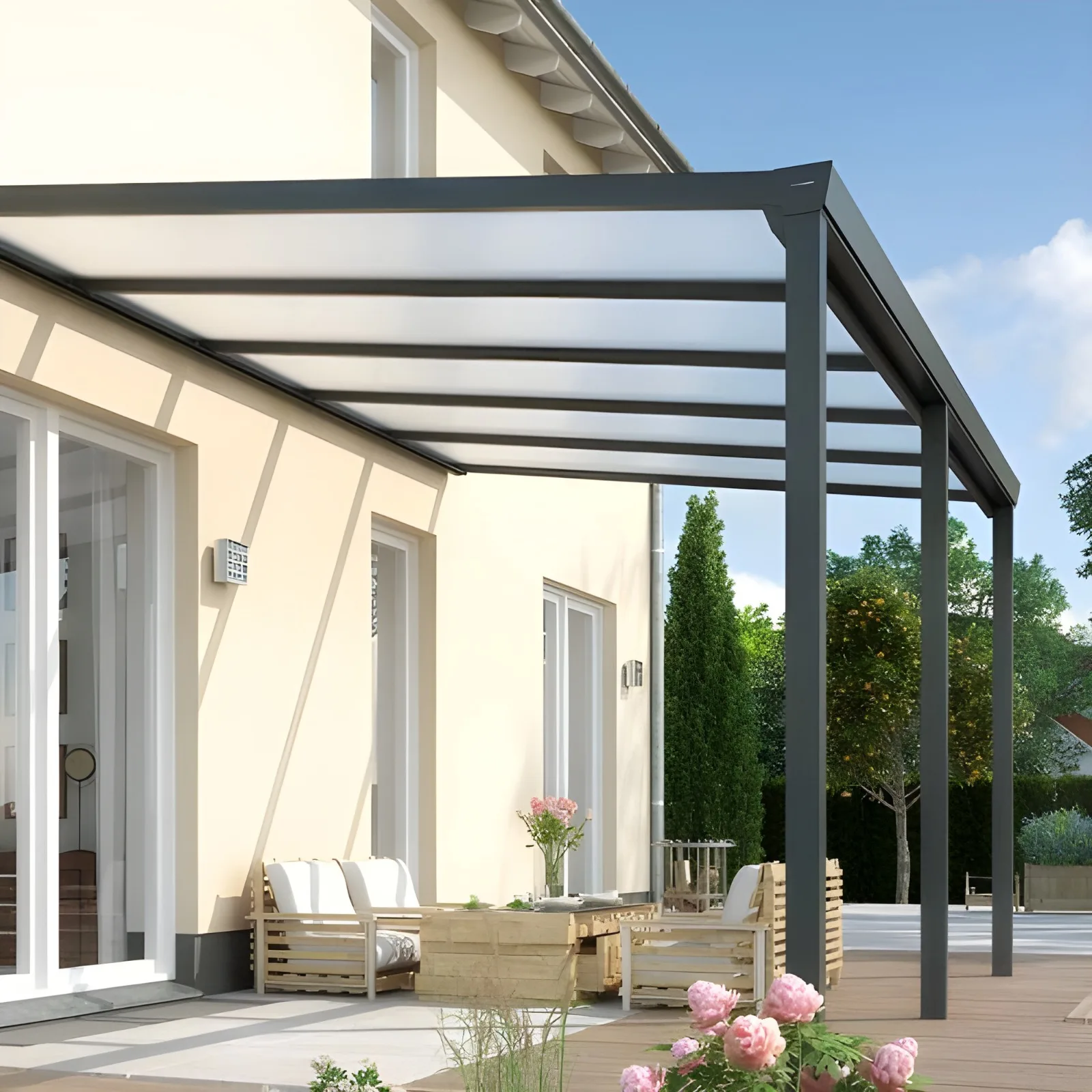Veranda Glass Roof Aluminum Panels System - Buy Glassystem Veranda Roof ...