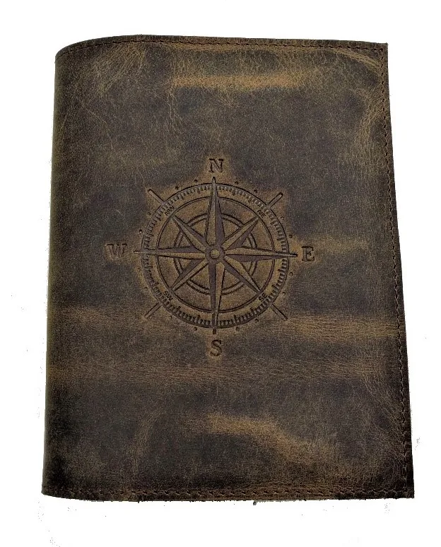 Leather Journal Refillable Premium Notebook Classic Compass Vintage ...