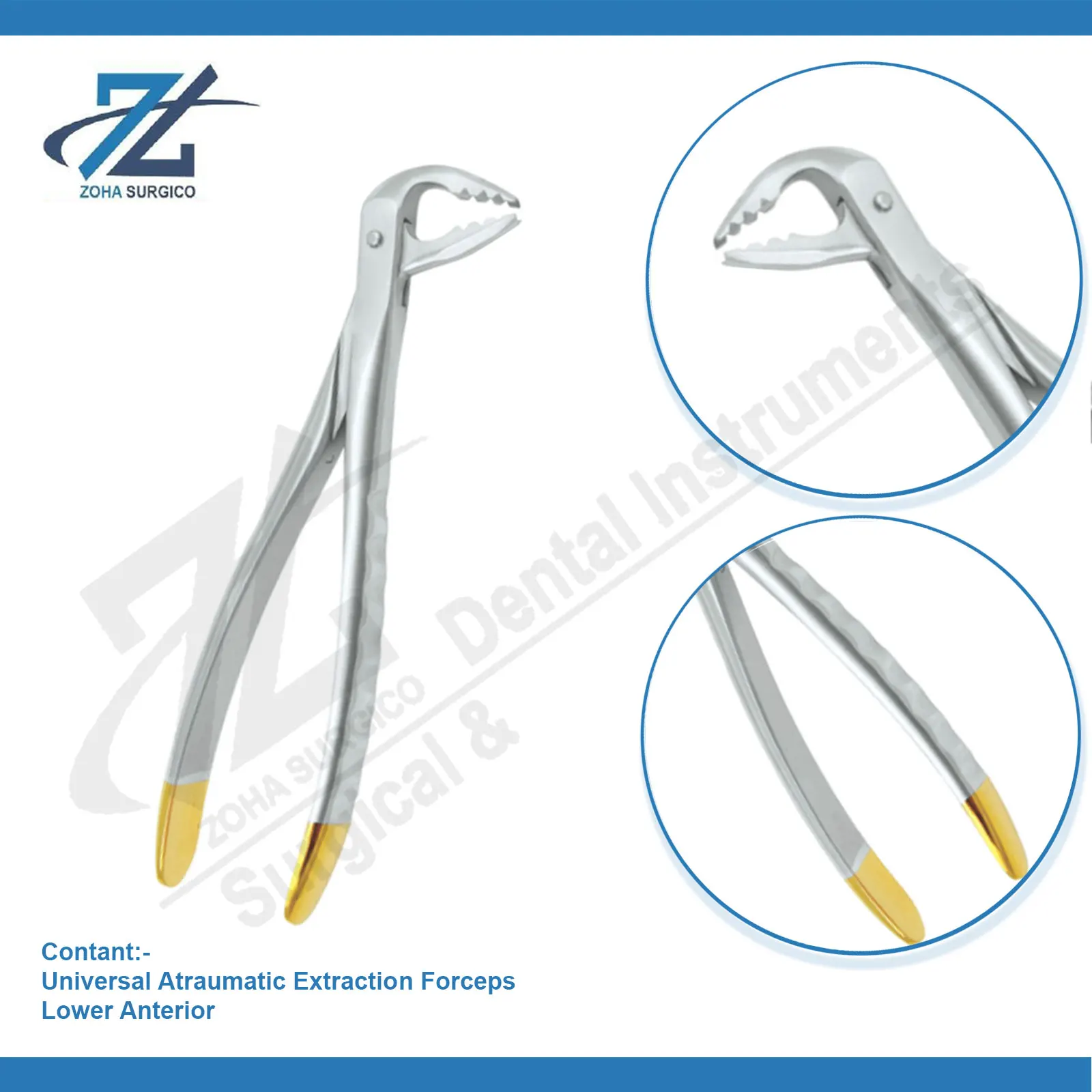 Lower Anterior Universal Atraumatic Extraction Forceps German Quality ...
