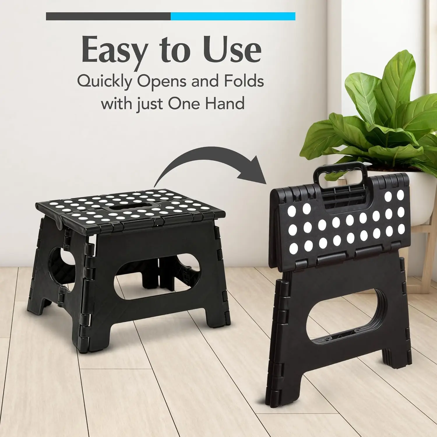 Folding Step Stool,The Lightweight Step Stool,Sturdy Enough To Support ...