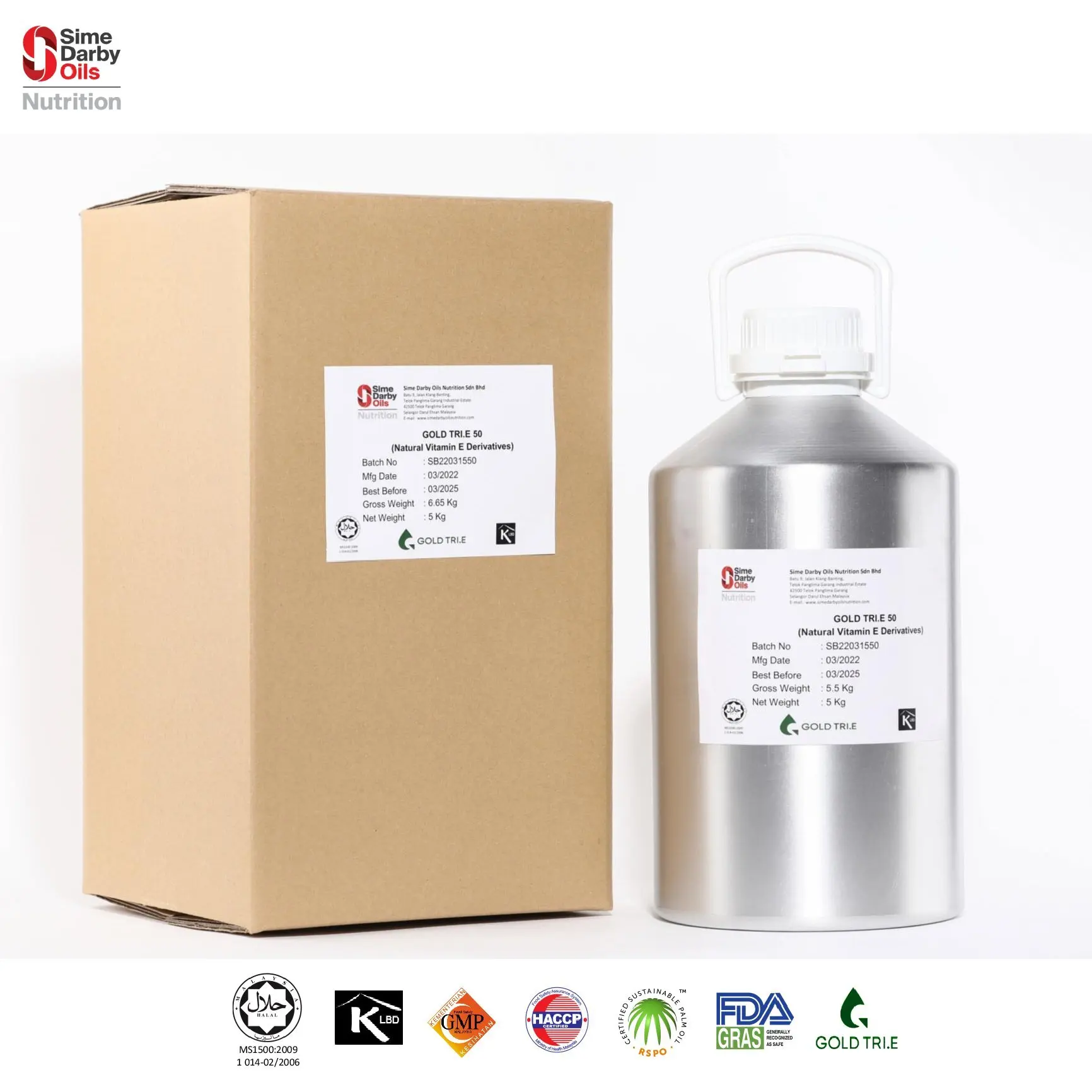 Malaysia Manufacturing Gold Tri.e 50% Certified Rspo Palm Tocotrienol 3 ...