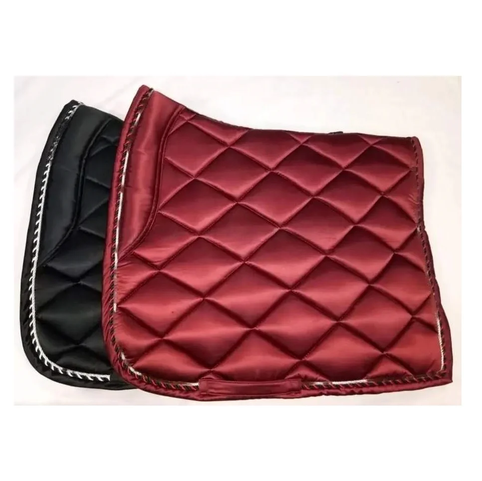 Lightweight Western Style Horse Saddle Pad Satin Fabric with Wafer or ...