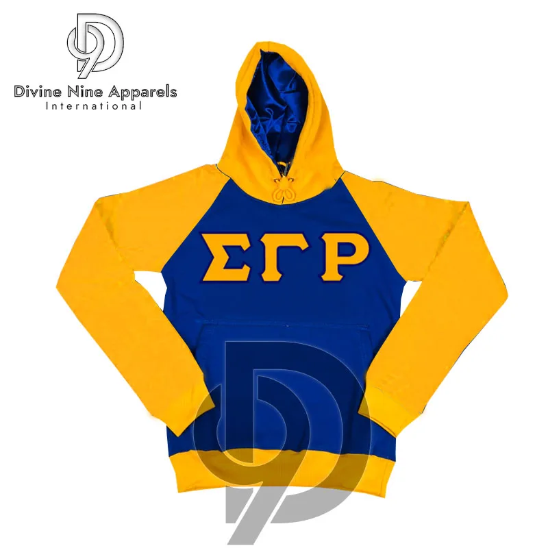Sigma Gamma Rho Hoodie Custom Made Fleece Embroidered Crest & Letters ...