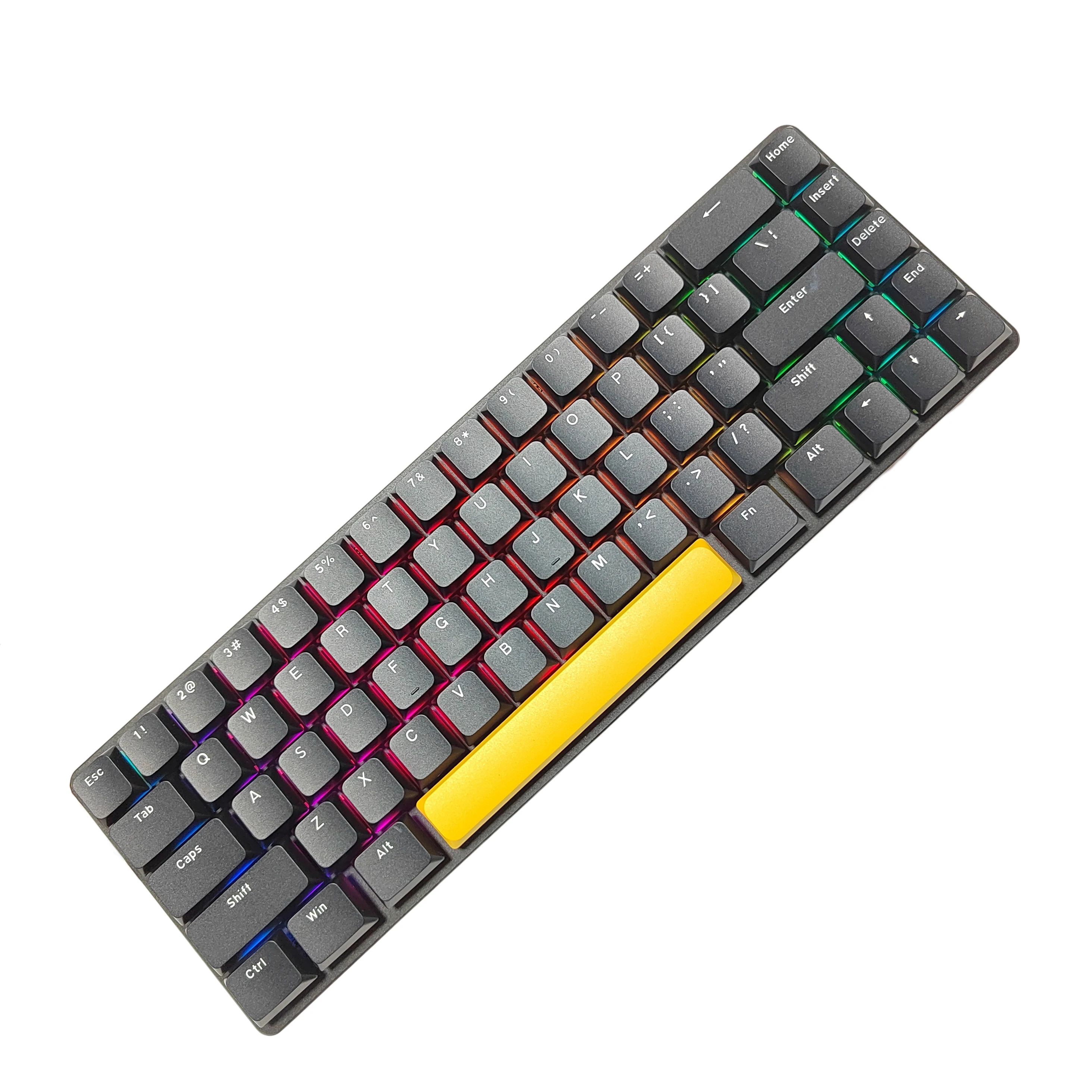 Custom DIY Low Profile Hot Swappable Rgb Mechanical Keyboard Computer ...