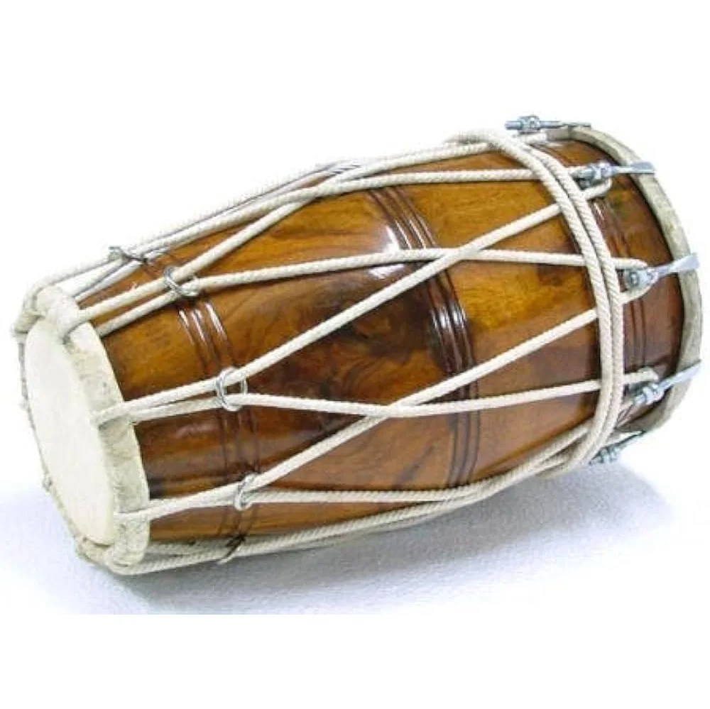 Handcrafted Wooden Dholki Drums Sheep Skin Indian Wholesale Musical ...