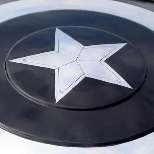 Marvel Legend Shield Metal Prop Marvel Cinematic Shield Steven Rogers ...