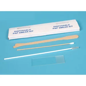 Mowell Pap Smear Test Kit,Contains One Wooden Spatula,One Glass Slide ...