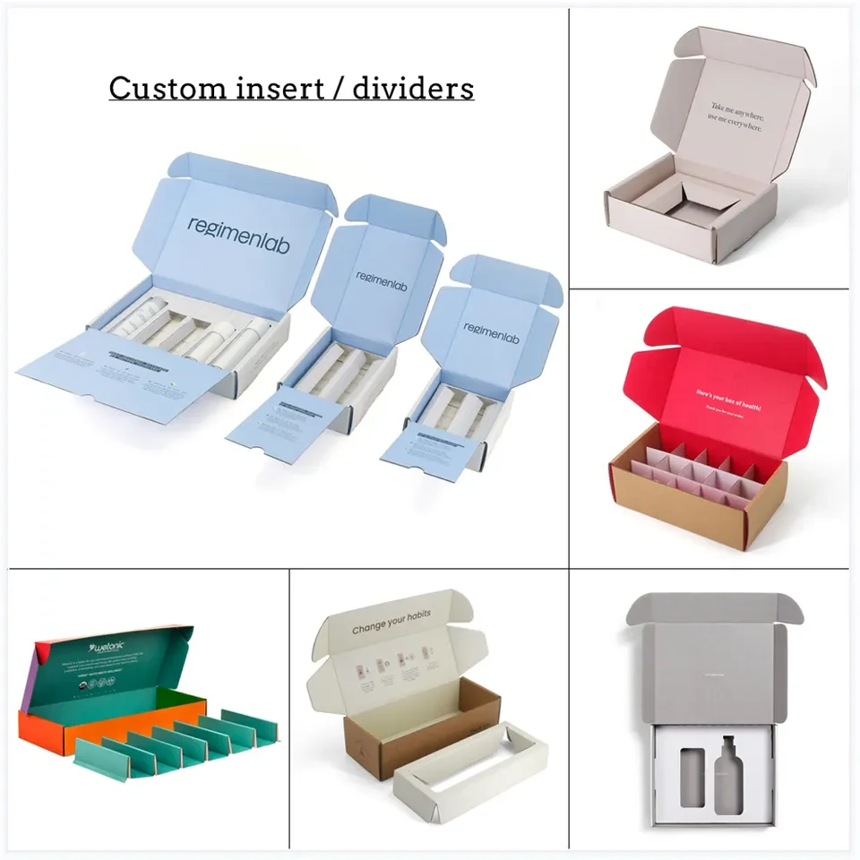 Customized Cosmetics Packaging Boxes Corrugated Paper Eye Cream Skin ...