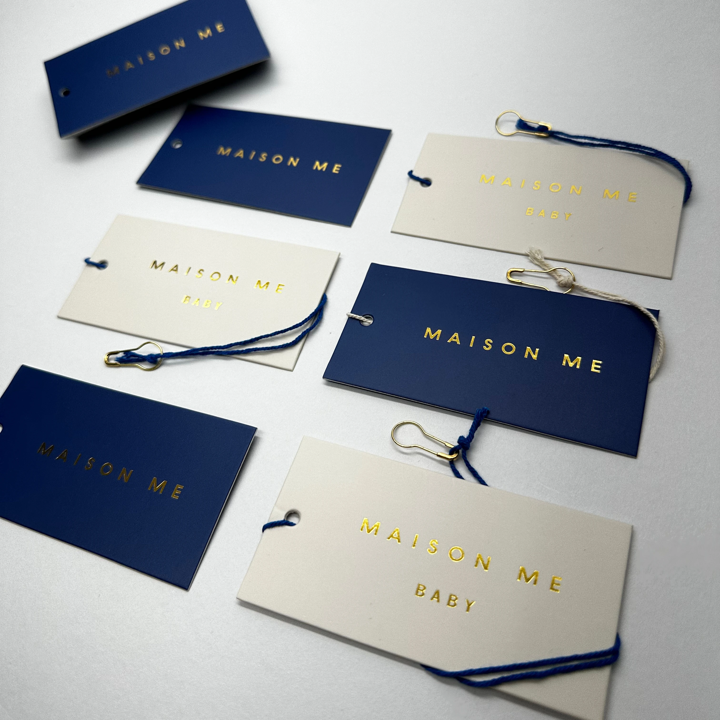 Custom Luxury Hot Stamp Gold Foil Swing Tag Recycle Paper Card Embossed ...