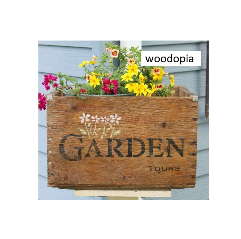 Latest Design Multi Rectangle Wooden Garden Sign Handmade Garden Plaque ...