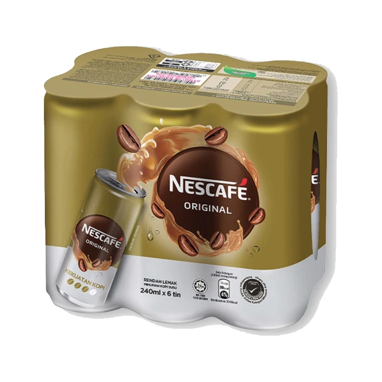 Nescafé Canettes Original Prêt À Boire Rtd Café Instantané 240ml X 24 ...