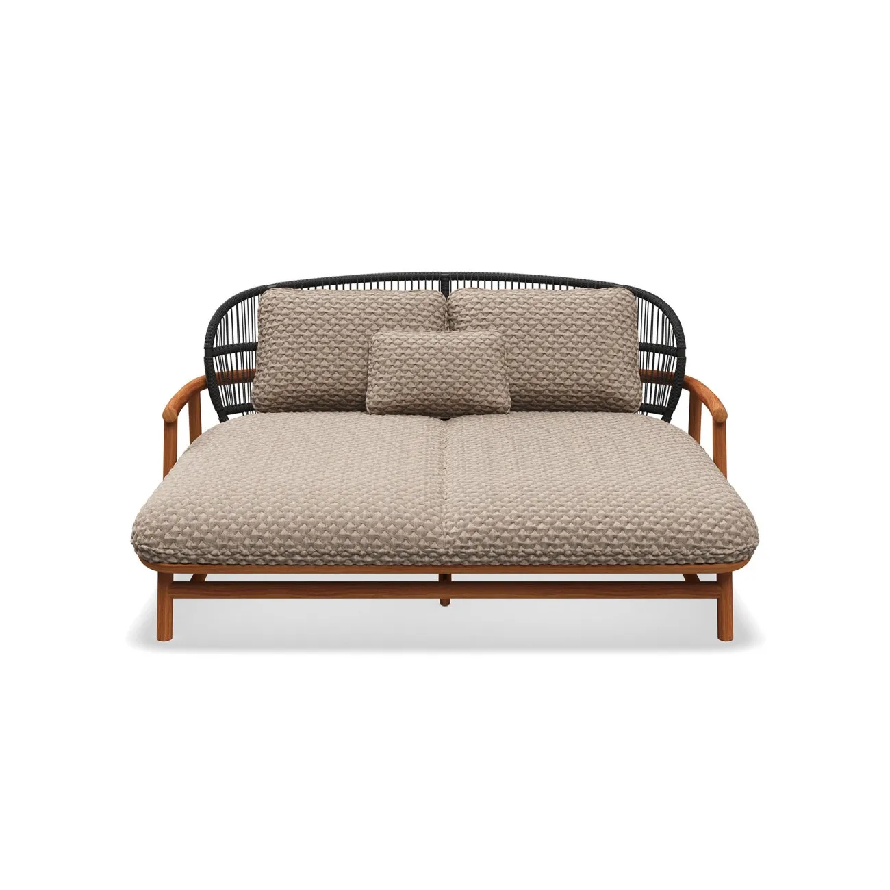 Villa Luxury Modern Design Garden Sofa Bed High Quality Solid Teak ...