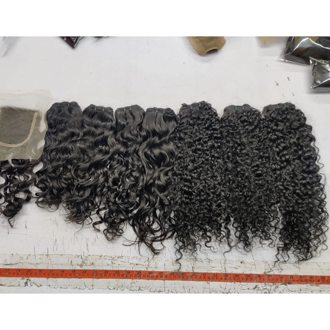 Raw Wavy Texture 100% Single Donor Virgin Hair Unprocessed Machine ...