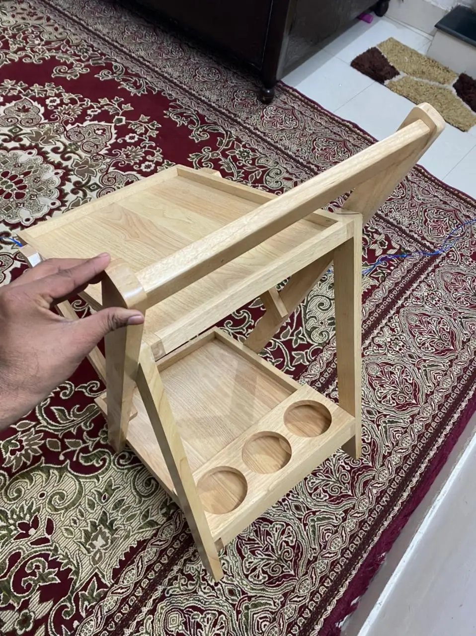 Luxury And Stylish Wooden Trolley For Serving Food Home And Hotel ...