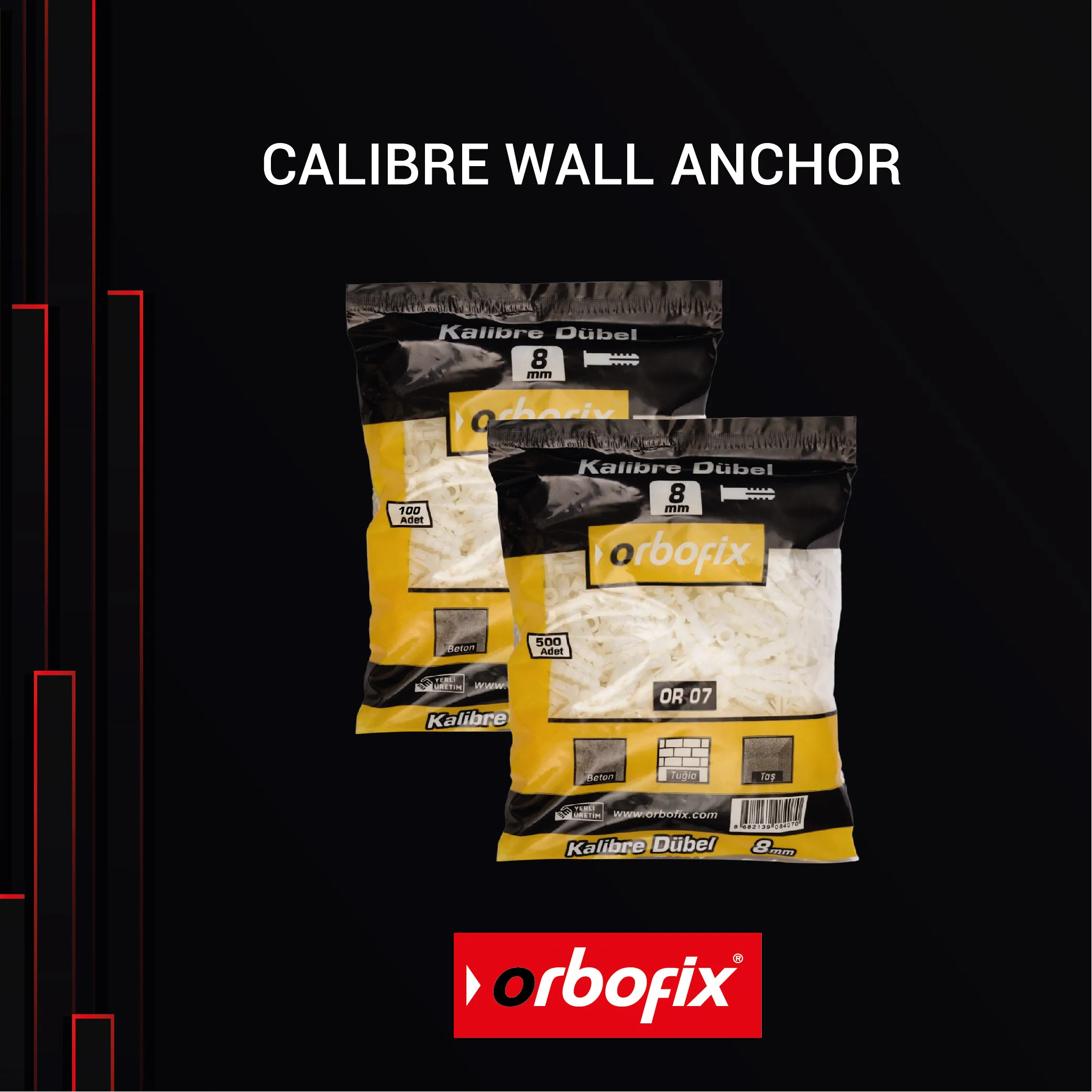 Dowel Wall Anchor Calibre Anchor White Color Plastic Anchor 8 Mm Yype ...