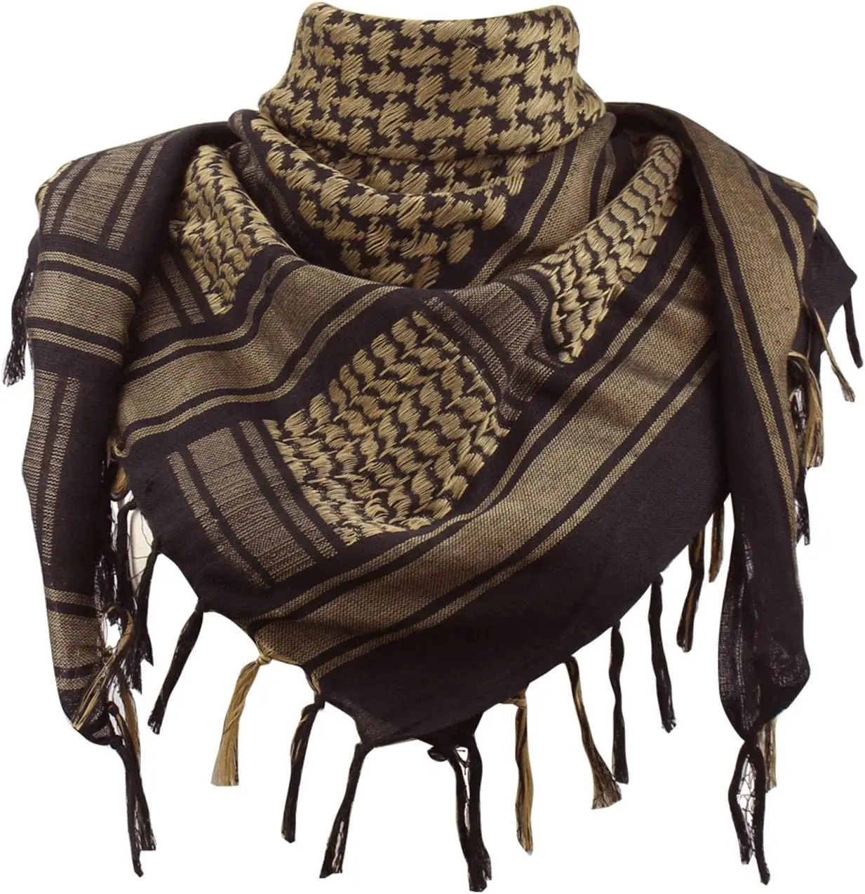 Scarf Shemaghs Tactical Desert Keffiyeh Head Neck Scarf Arab Wrap with ...