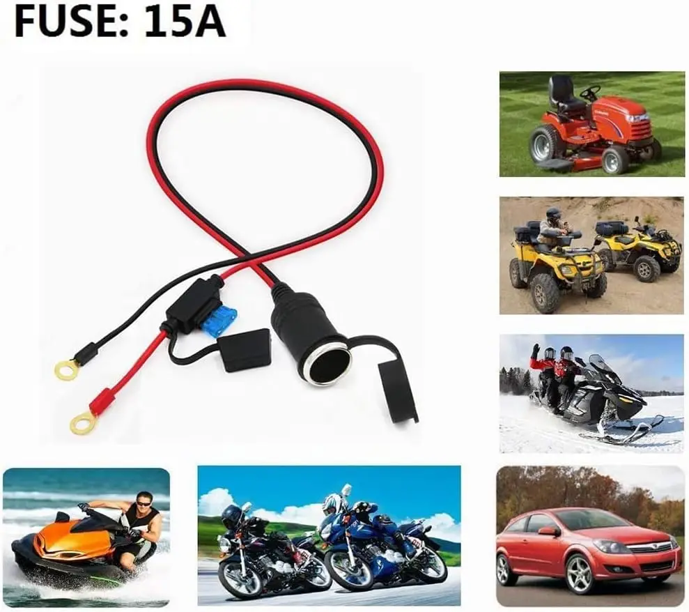 Car Female Cigarette Lighter Plug Socket To Eyelet Terminals 12v ...