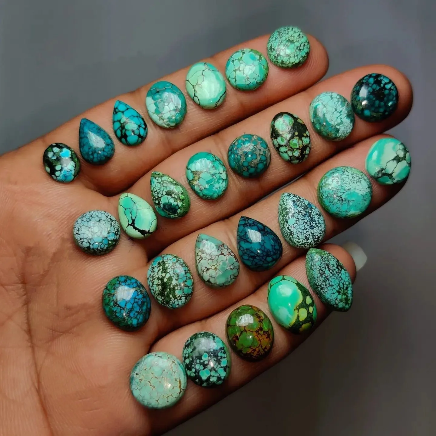 Tibetan Turquoise High Quality Turquoise Gemstone Loose Cabochon For ...