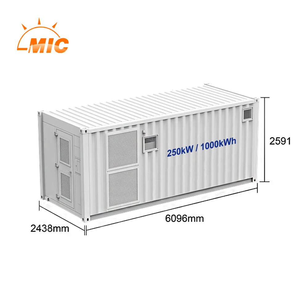 Mic Energy Storage Container 300kw 1mwh Tow-phase Inverter Supports ...