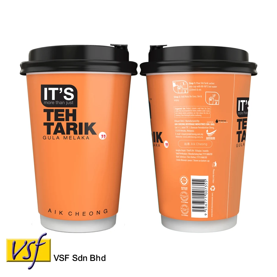 Aik Cheong It's Teh Tarik Gula Melaka Instant Tea On-the-go Beverage 72g X 12 Cups Vsf - Buy Aik ...