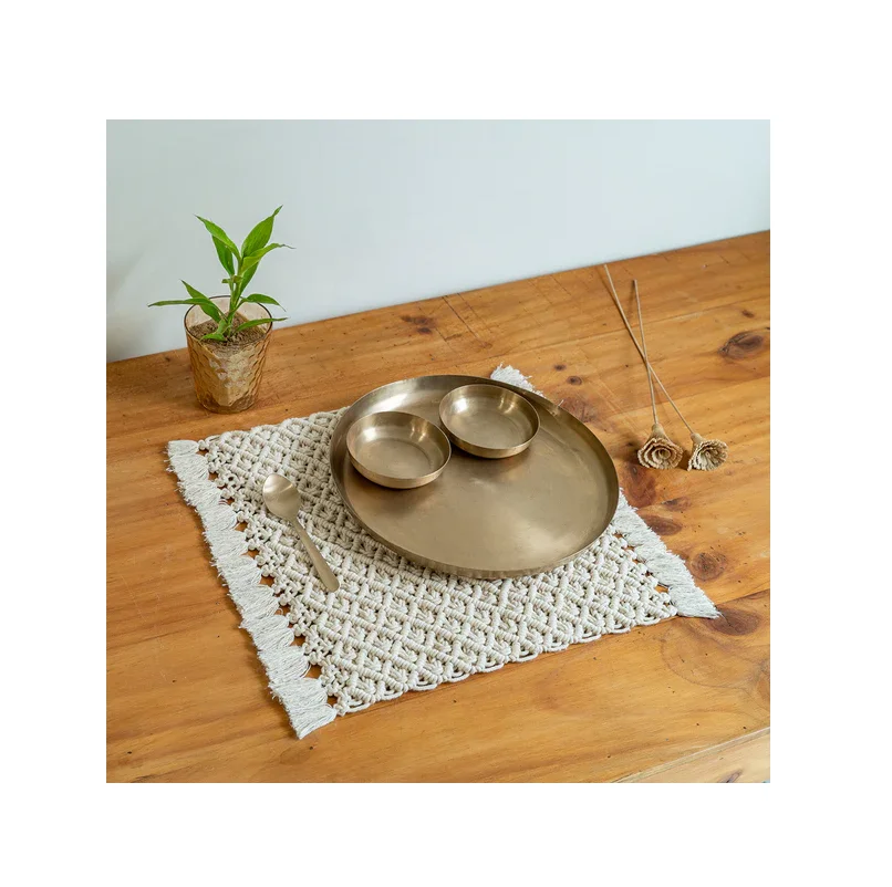 Manufacturer Handmade Macrame Place Mats Table Top Decoration Trendy ...