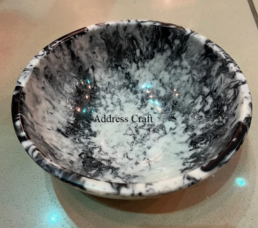 Factory Wholesale Epoxy Resin Serving Bowl Dinnerware Set Home Hotel ...