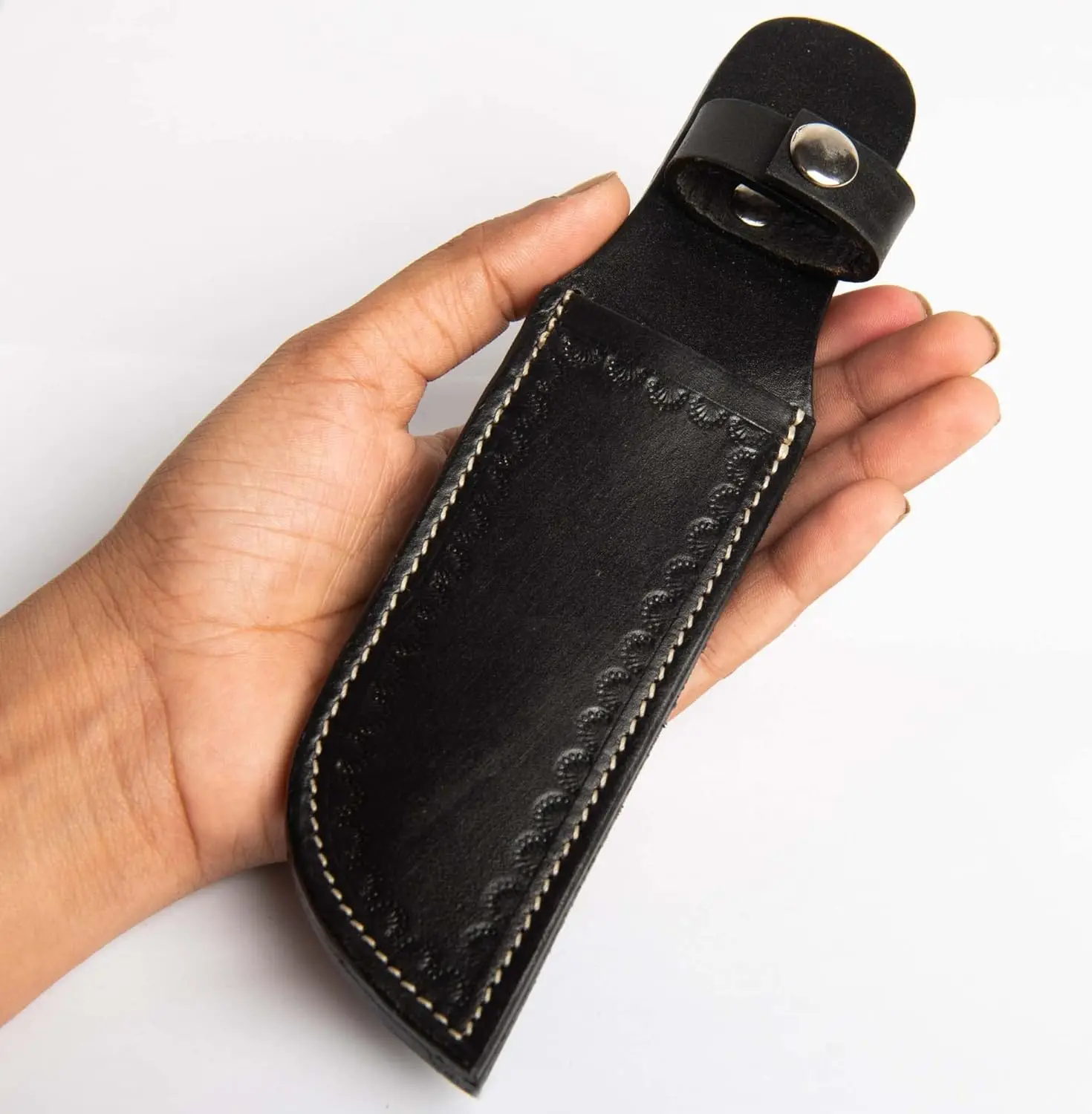 Real Leather Knife Sheaths With Belt Loop Pocket Knife Holder For Belt ...