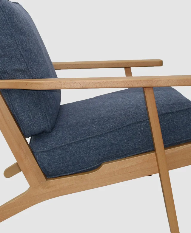 Lopy Lounge Chair Made Of Solid Teak Wood With Sunproof Chusion For ...