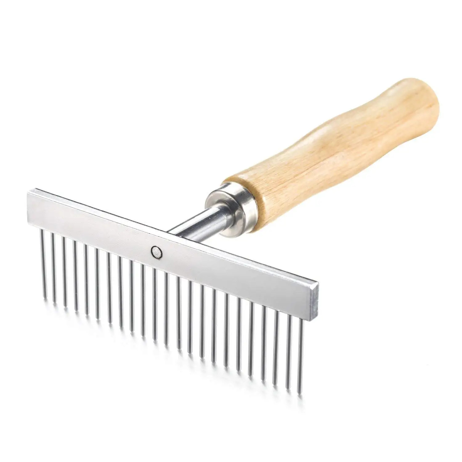Comfortable Grip Wooden Handle Stainless Steel Rake Comb\premium ...