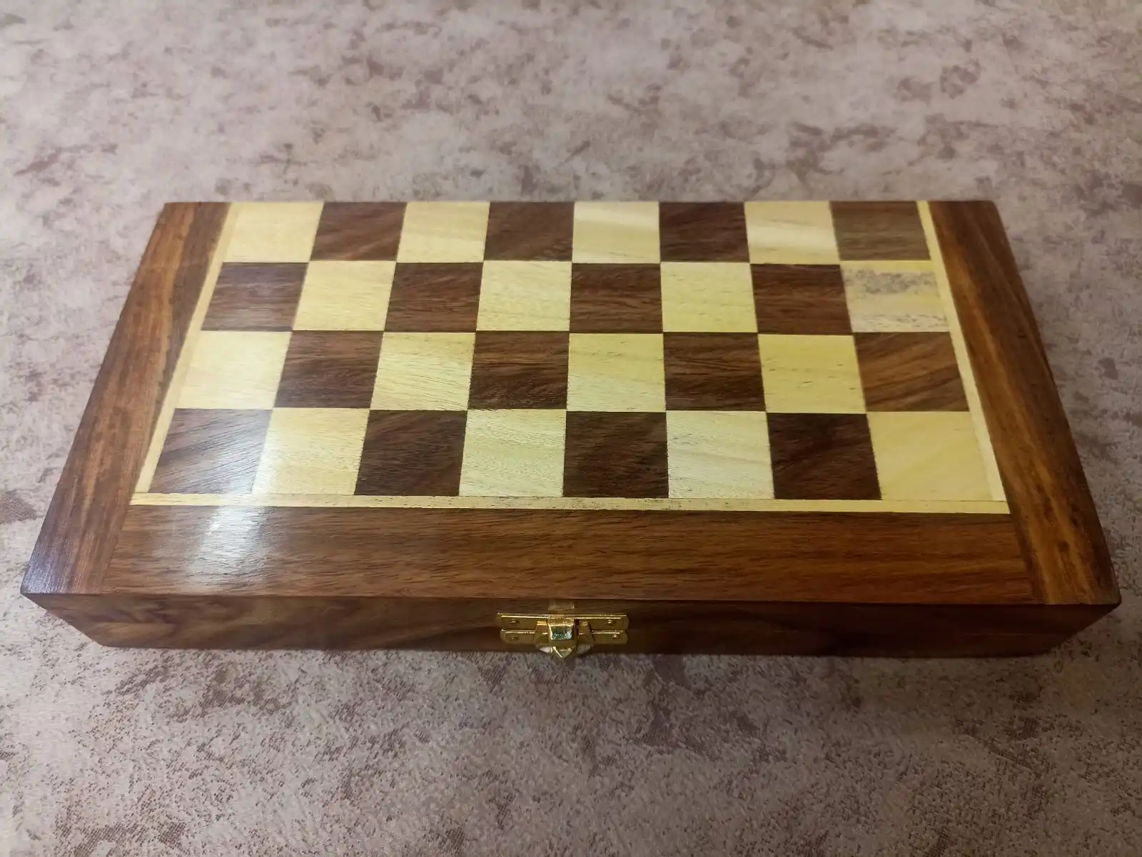 Wooden Chase Board With Box Style Folding Foldable Chess Handmade ...