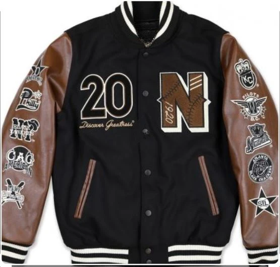 Custom Varsity Jacket Unisex University Pop Chenille Patches Logo ...