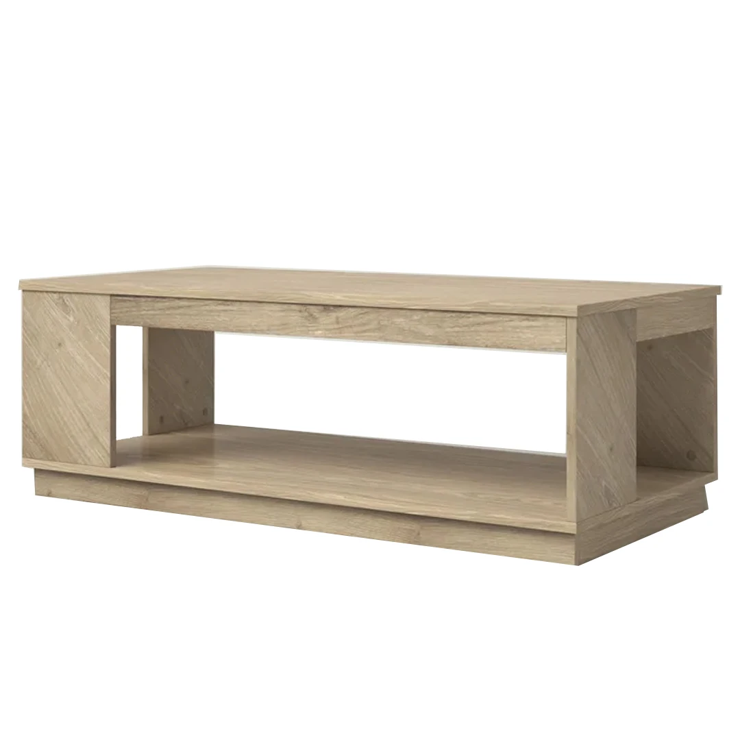 Teak Solid Wood Rectangular Shape Coffee Table With Open Underneath ...
