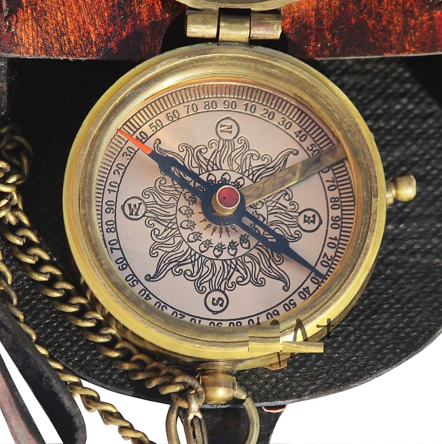 Calvin Handicraft Pocket Compass For Hiking Survival Instrument Antique ...