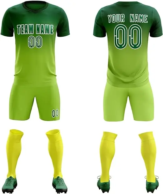 Printed Customized Team Uniforms Soccer Uniforms Customized Soccer 100% ...