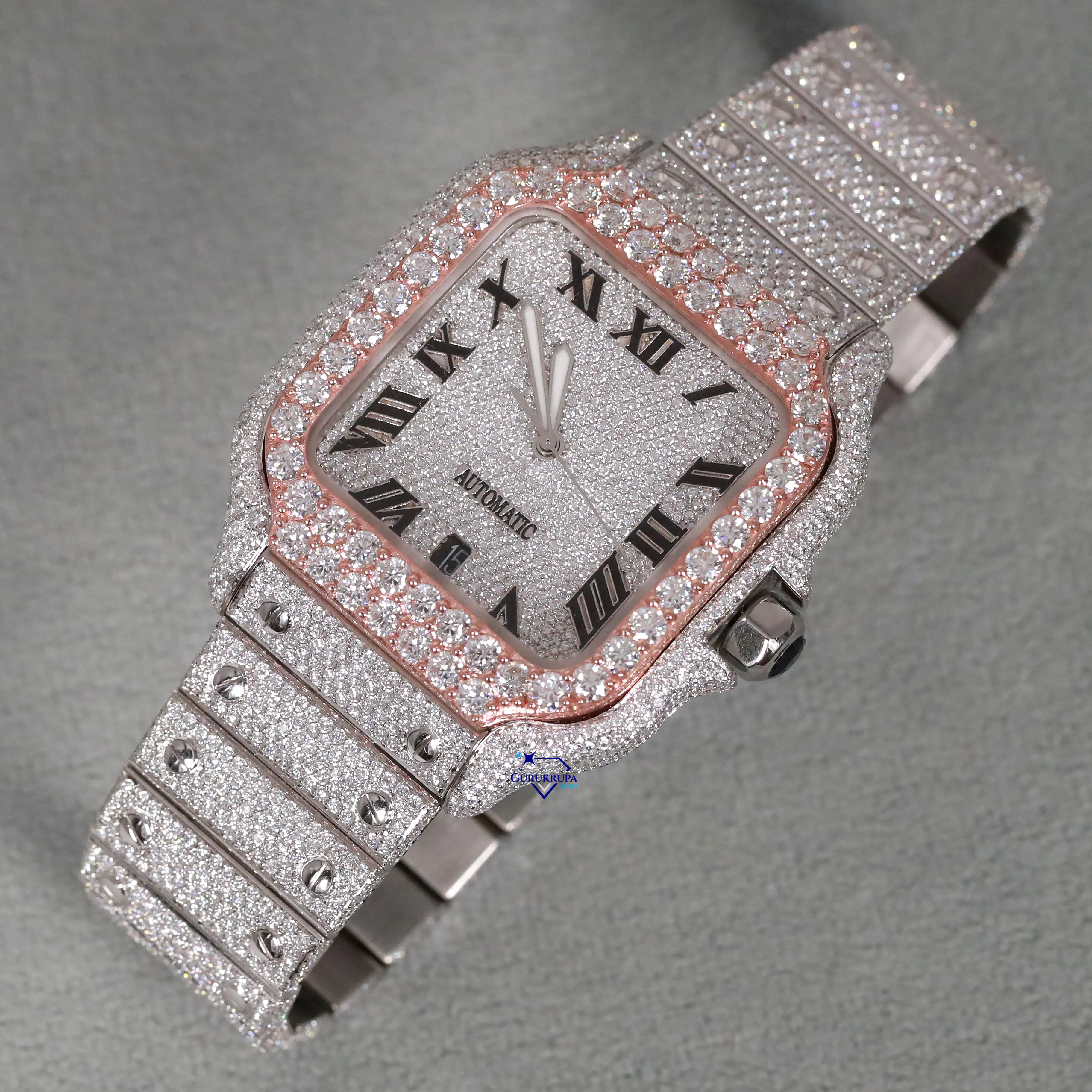 The Fancy Watch Crafted From Stainless Steel And Adorned With Vvs ...