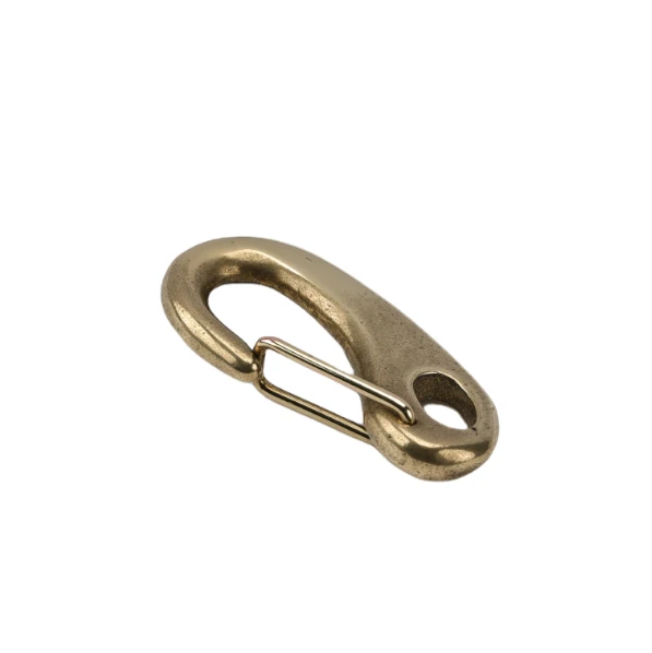 Made In Japan Solid Brass Clip Hook Buckle Magatama Carabiner End Part ...