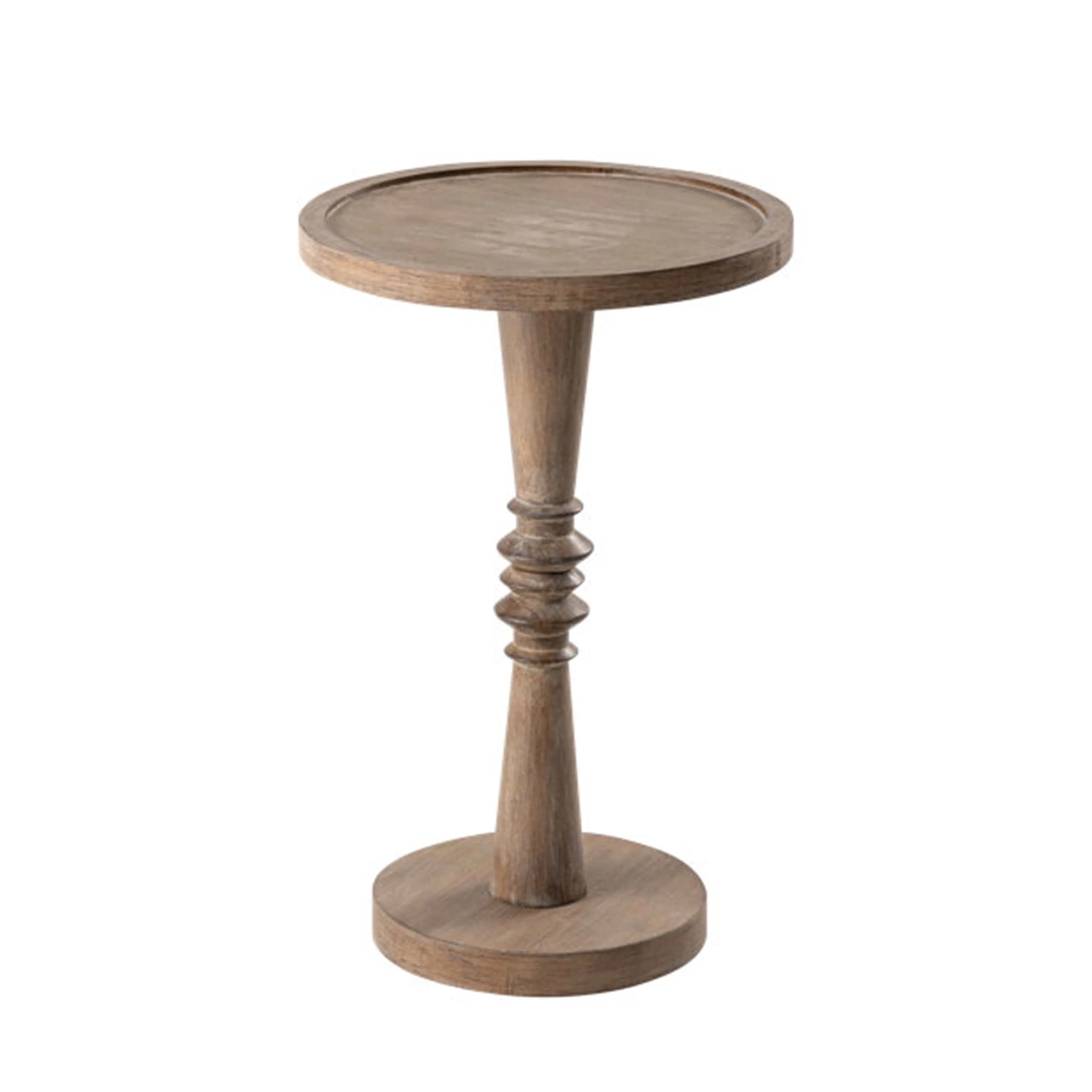 Side Table Solid Teak Wood With Metal Leg Natural Finish For Indoor And ...
