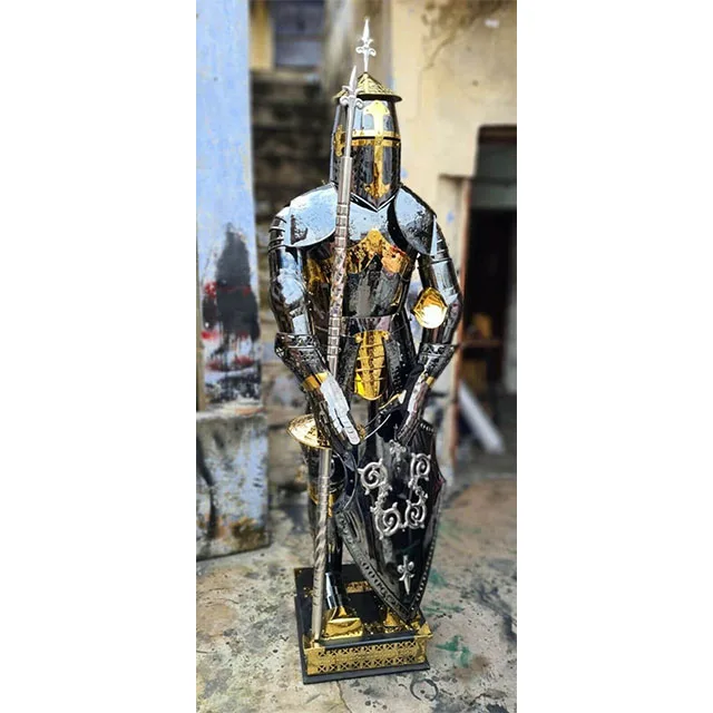 Stainless Steel Rust Free Full Body Wearable Armor Suit With Golden And ...