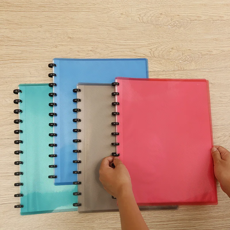 A4 Loose-leaf Folder Transparent Insert Kit Multi-page File Folder ...