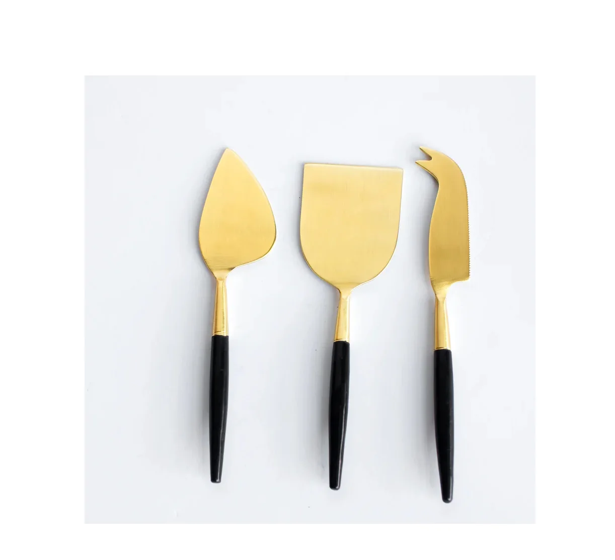 Luxury Modern Look Design Cheese Knife Set With Wooden Handle Metal ...