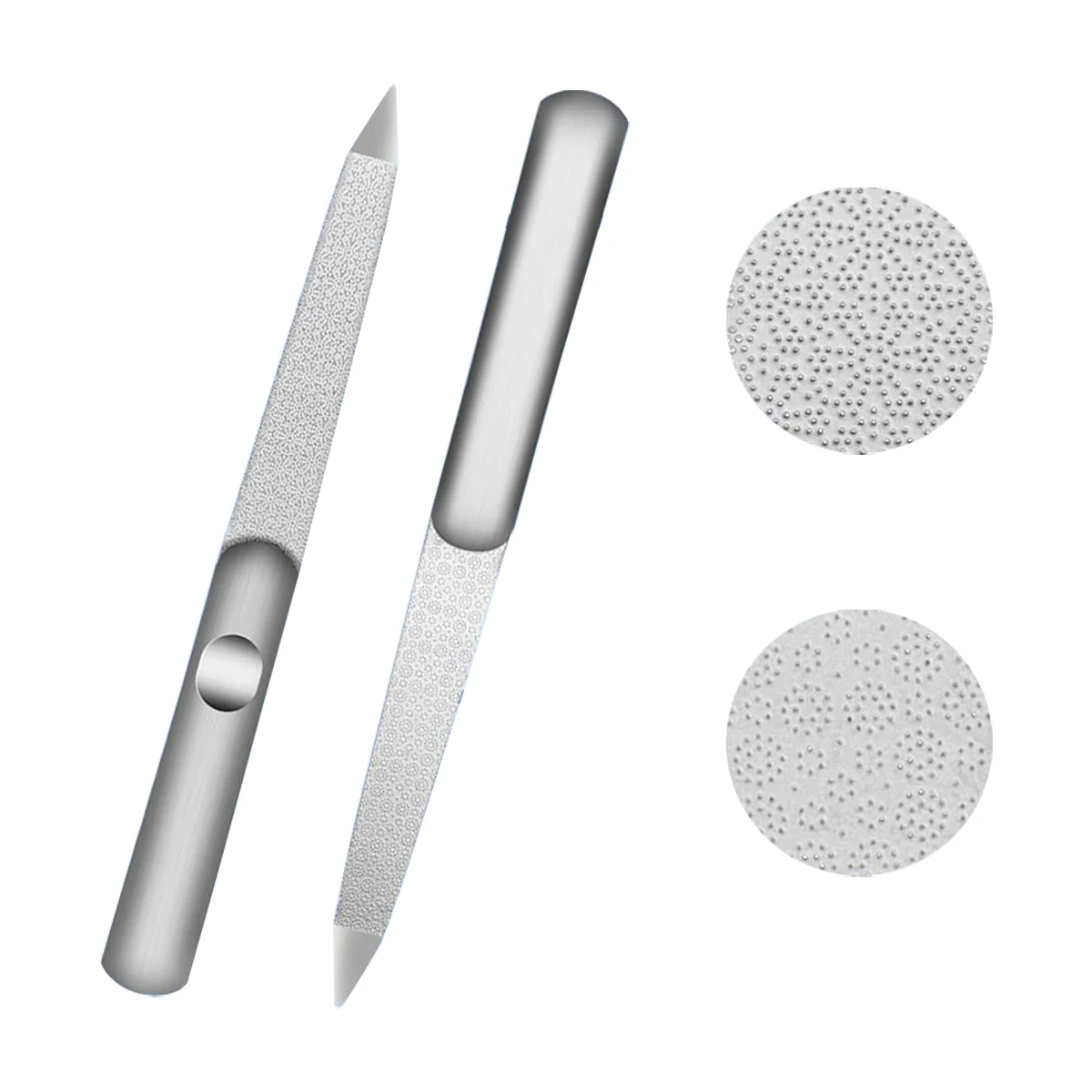 Metal Nail File For Fingernails Toenails 2 Pcs Diamond Nail Files ...