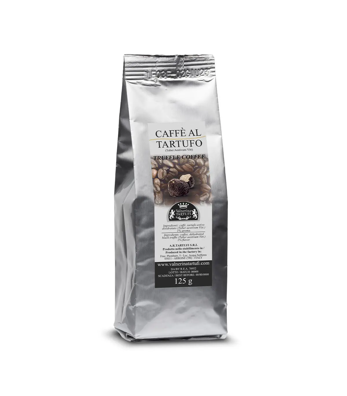 125g Truffle flavored Coffee Ground Powder bag Premium Artisanal ...