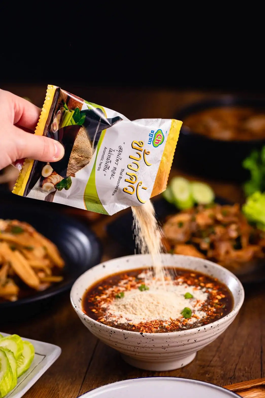 Thai Herbal Roasted Rice Powder Aromatic Herbs For Thai Food From Rice ...