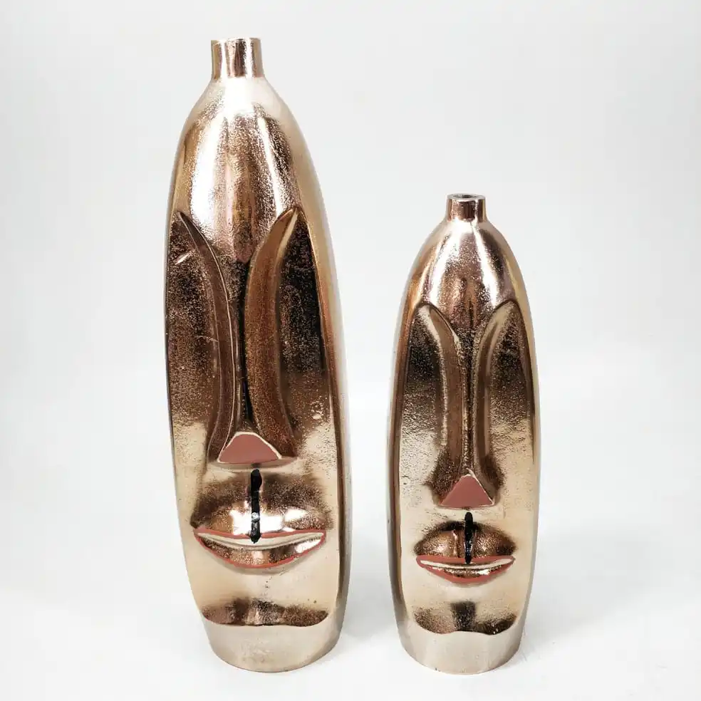 Decorative Human Face Sculpture For Table Top Antique Modern Abstract ...