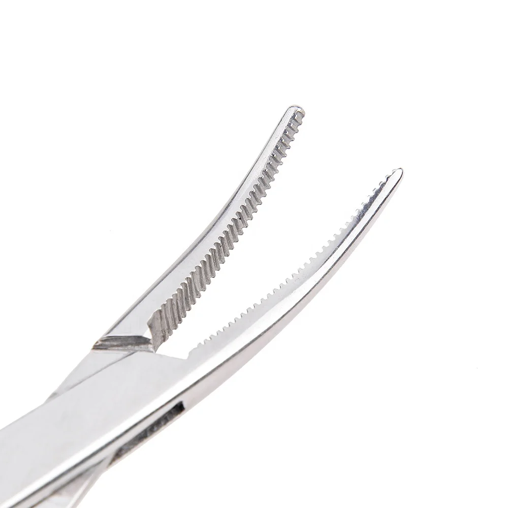 2PCS Stainless Steel Hemostatic Forceps Surgical Hemostat Locking ...
