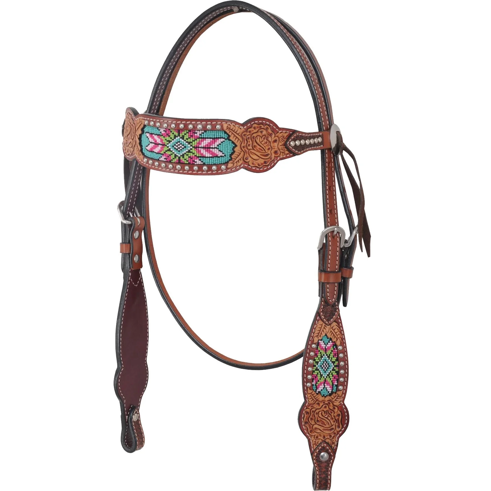 Wholesale Custom Western Leather Horse Headstall Available in Best Price