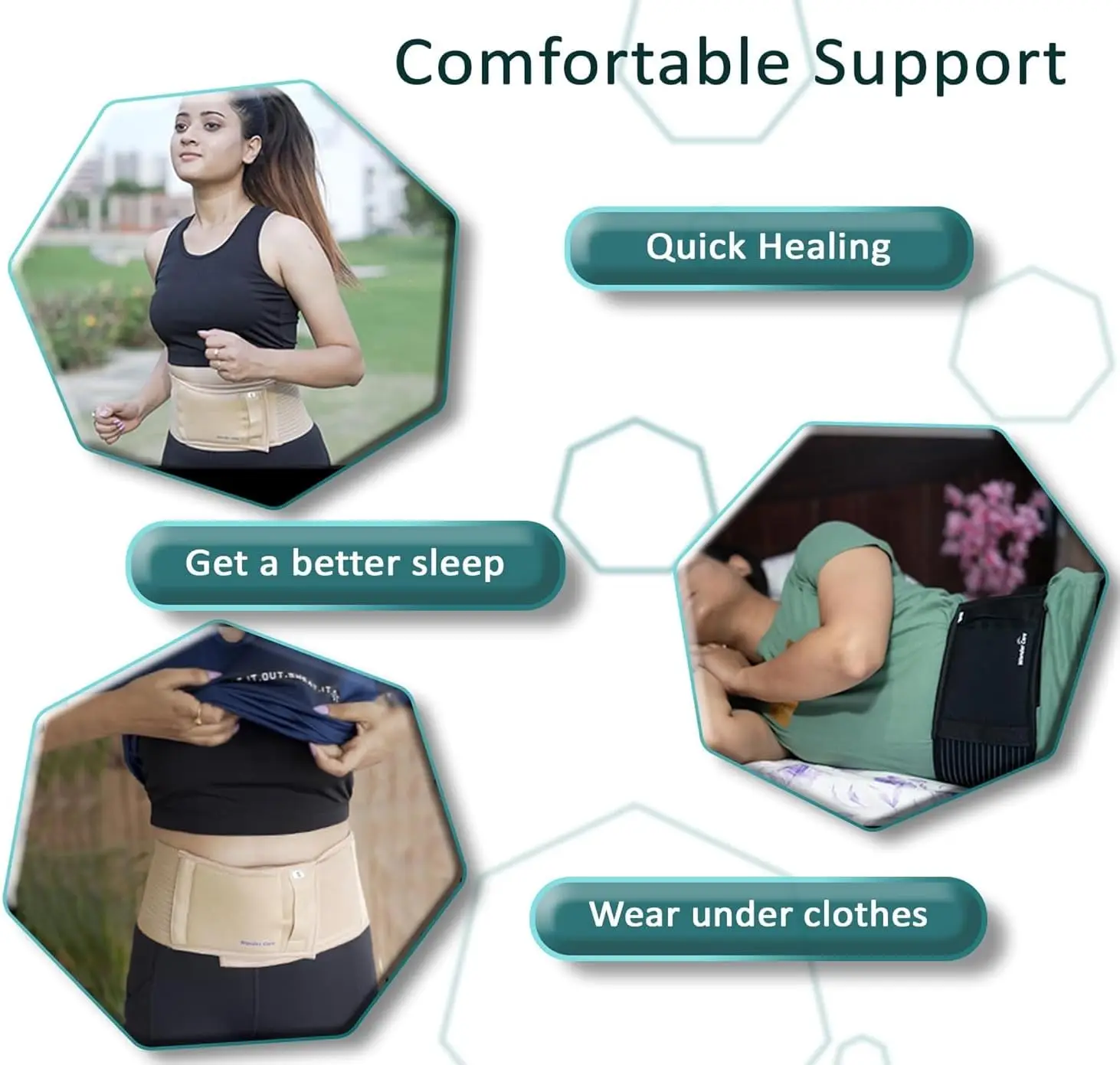 Umbilical Hernia Support Belt Abdominal Binder For Belly Button Hernias ...