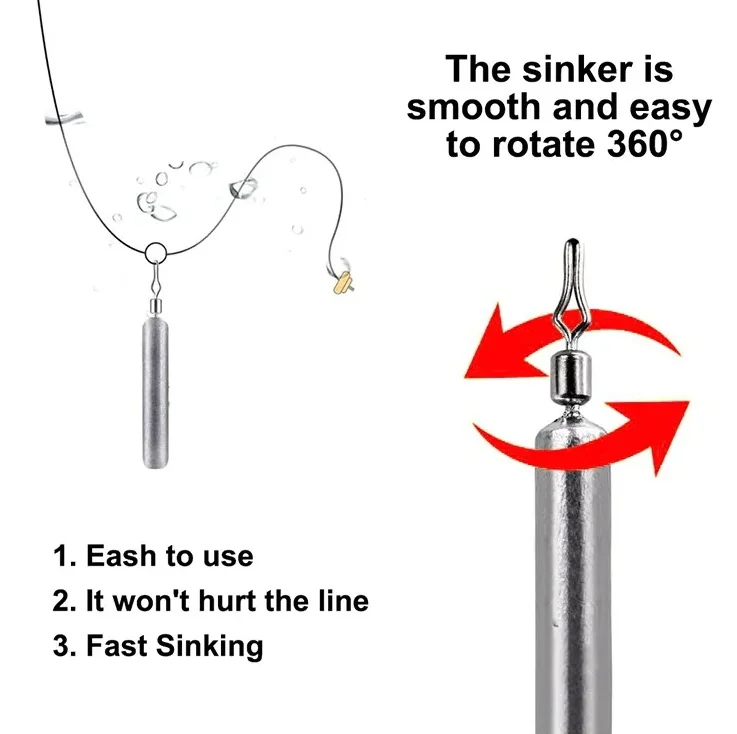 Oem Lead Weight Double Shot Sinker Fishing Accessories Grey Fishing ...